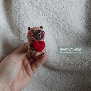 Amigurumi Baby Capybara Be My Valentine & Clementine *made2order ...