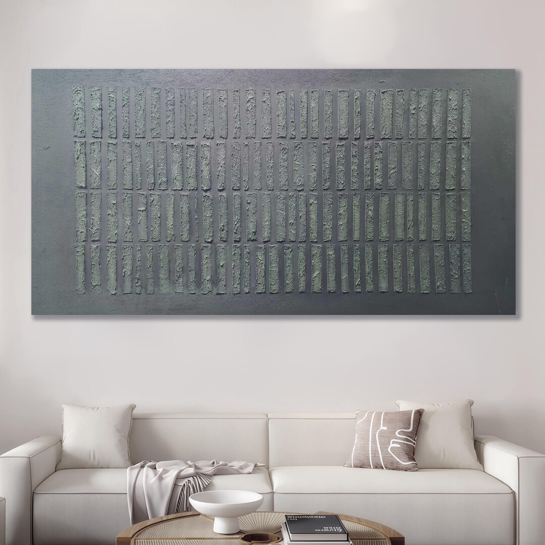 Textured Abstract Grey Painting Modern Industrial Wall Art Decor - Etsy