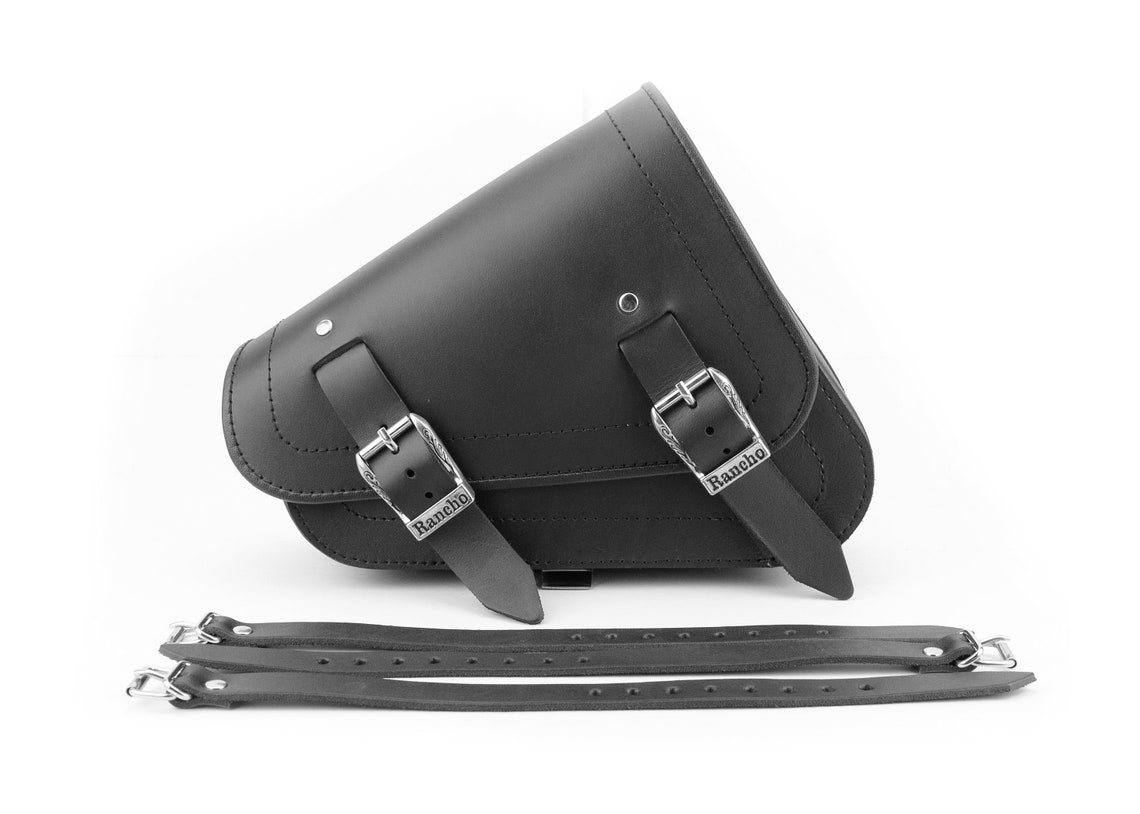 Black Motorcycle Left Side Swingarm Bag Waterproof Genuine - Etsy
