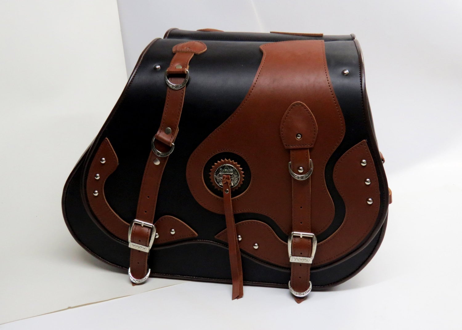 Motorcycle Saddle Bags Side Bags Genuine Leather Motorcycle | Etsy