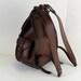 Mini Brown Leather Laptop Backpack School Backpack Backpack - Etsy