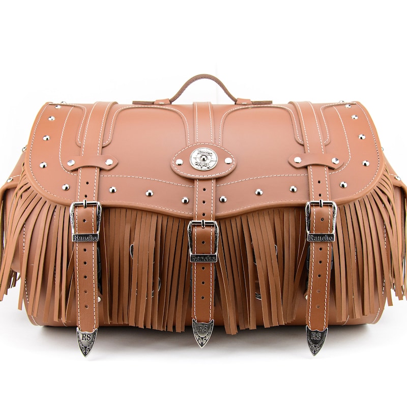 Indian Motorcycle Leather Luggage Bag - Etsy