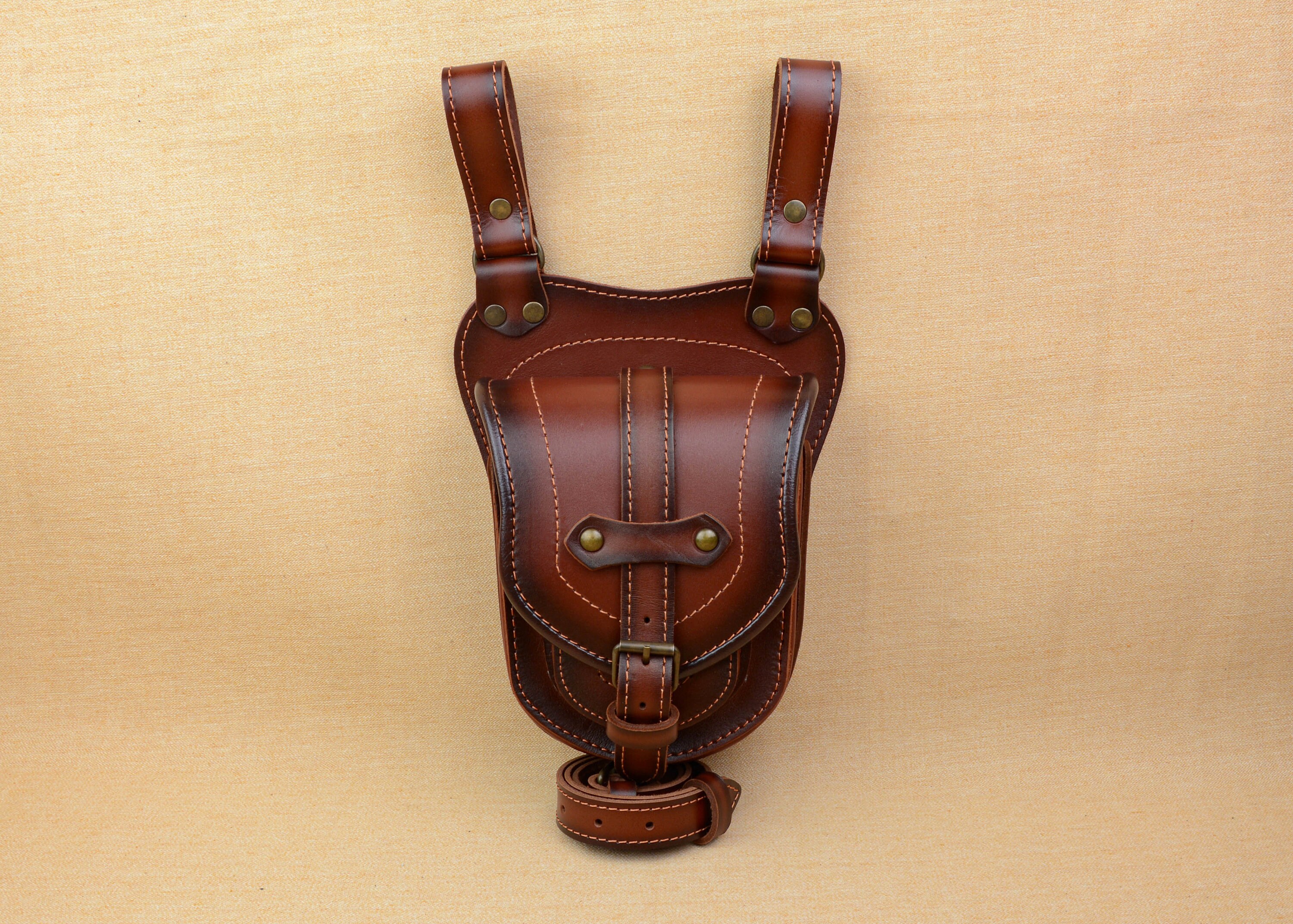 Leather Utility Belt Thigh Bag Thigh Holster Leather Hip - Etsy Australia