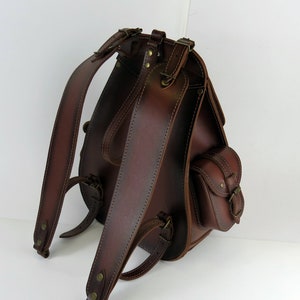 Mini Brown Leather Laptop Backpack, School Backpack, Backpack - Etsy