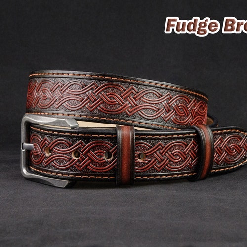 Personalized Tooled Leather Belt Western Belt Mens Western - Etsy