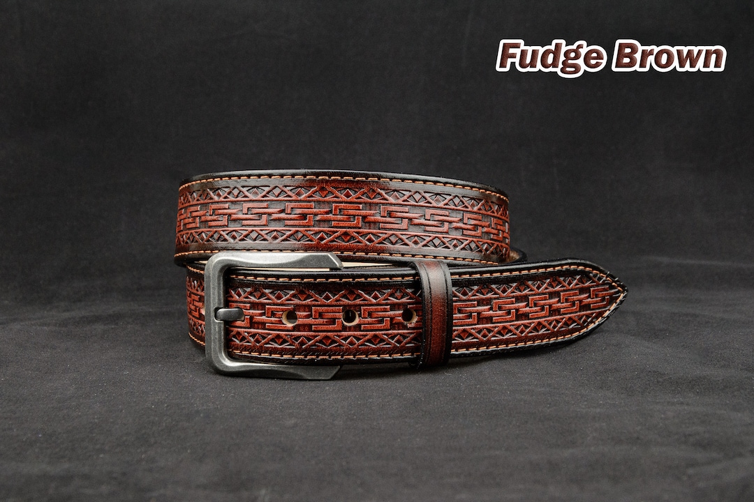 Personalized Tooled Leather Belt Western Belt, Mens Western Belt ...