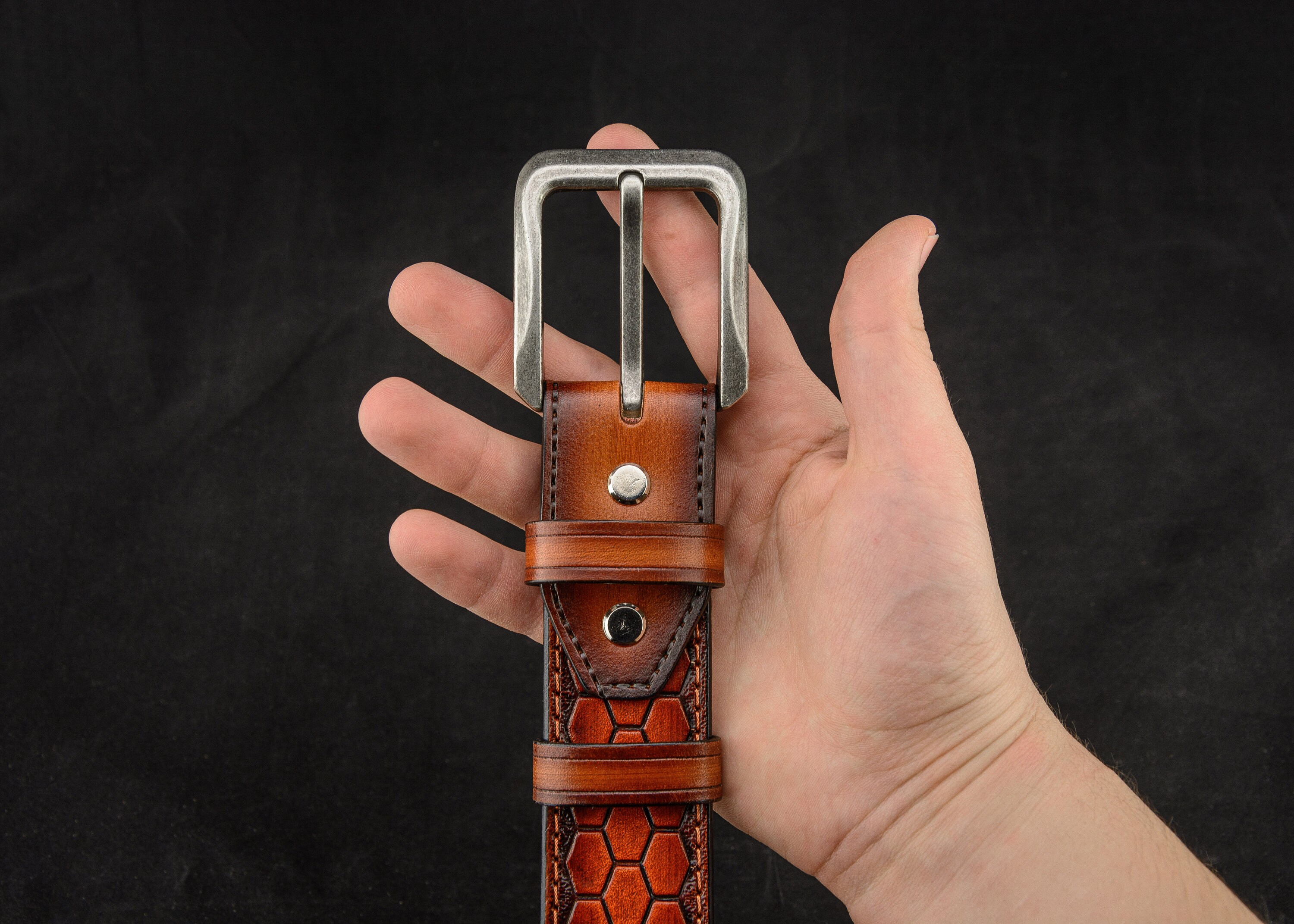 Personalized Tooled Leather Belt Western belt mens western | Etsy