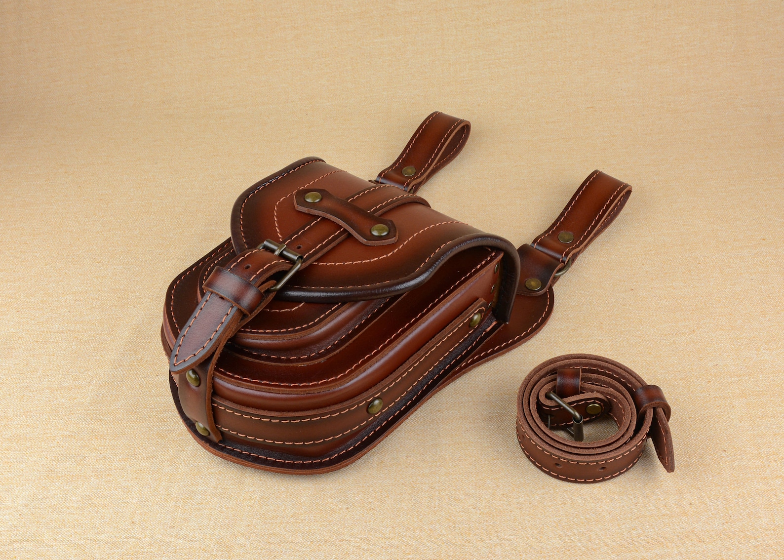 Leather Utility Belt Thigh Bag, Thigh Holster Leather, Hip Bag, Leather ...