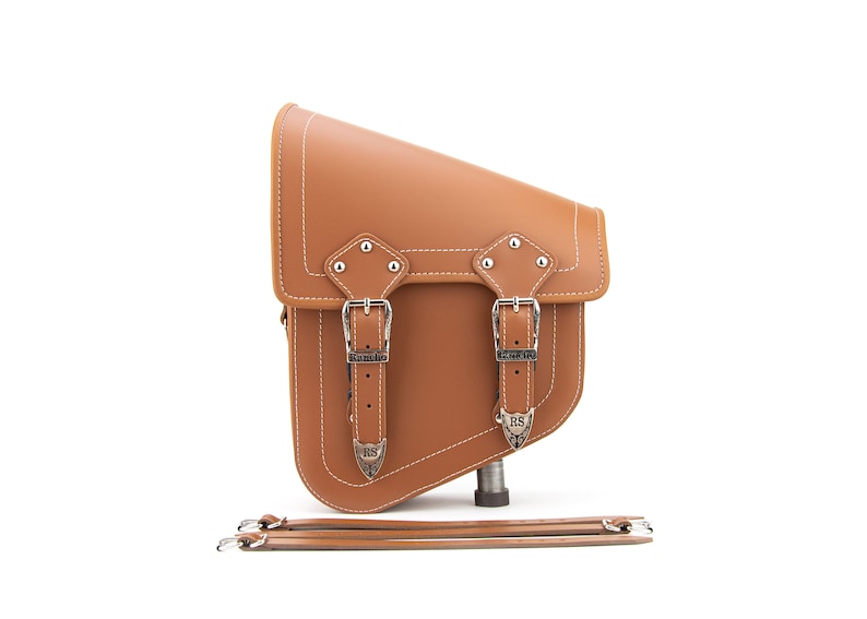 Tan Motorcycle Left Side Swingarm Bag Waterproof Genuine - Etsy