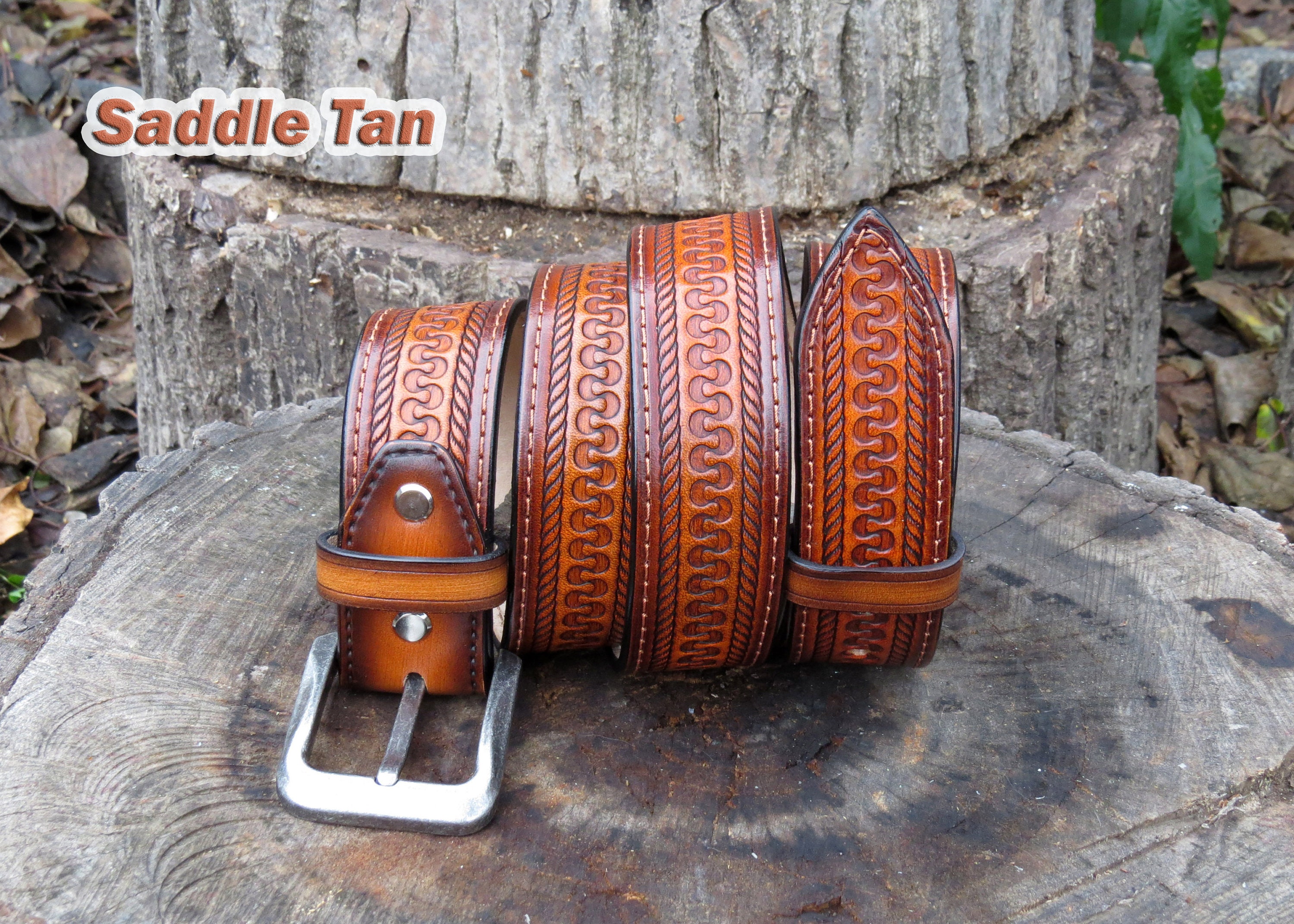 Personalized Leather Belt, Tooled Leather Belts, Western Belt, Mens ...