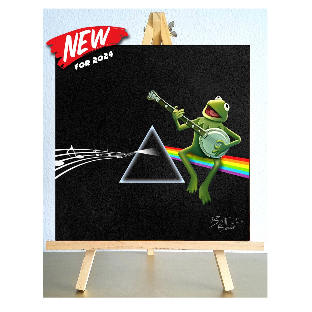 Kermit the Frog Muppets Rainbow Connection Pink Floyd Dark Side of the ...