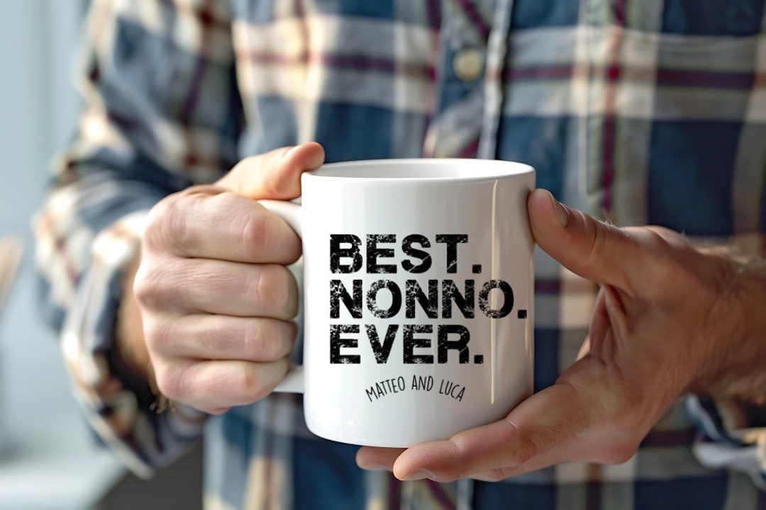 Personalised Best Nonno Ever Mug - Custom Italian Grandpa Gift With ...