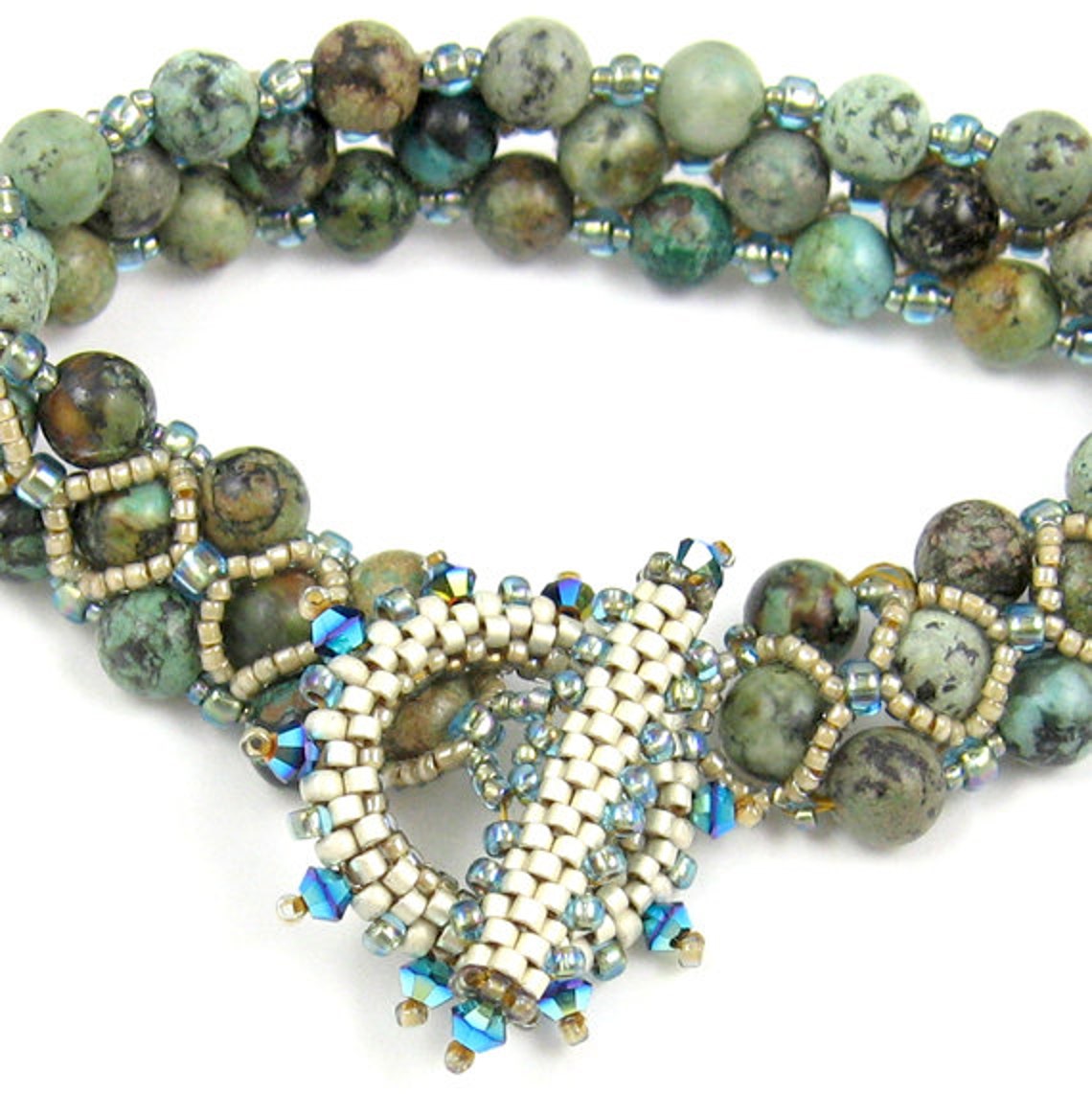 Turquoise Toggle Beaded Bracelet Instant Download Pattern - Etsy