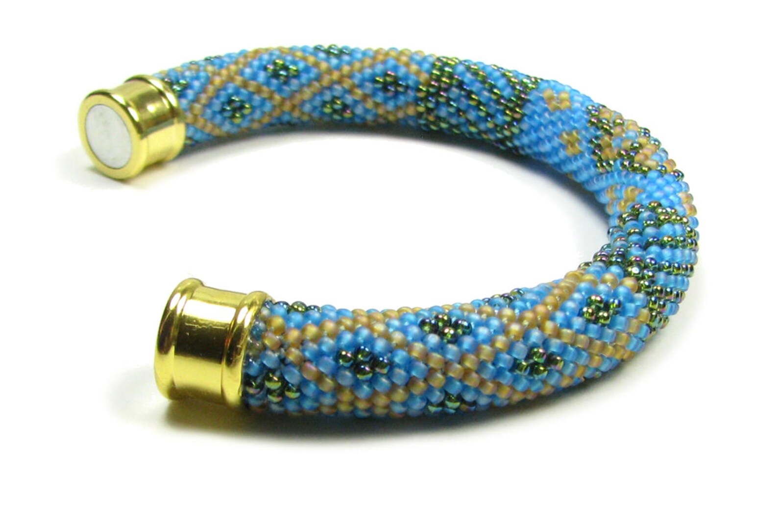 Double Bead Crochet Blue Diamond Digital Download PDF Pattern - Etsy