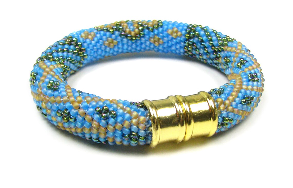 Double Bead Crochet Blue Diamond Digital Download PDF Pattern - Etsy