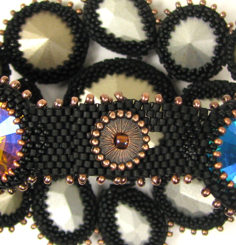 Black Beauty Bead Weaving Bracelet PDF Pattern Tutorial for - Etsy