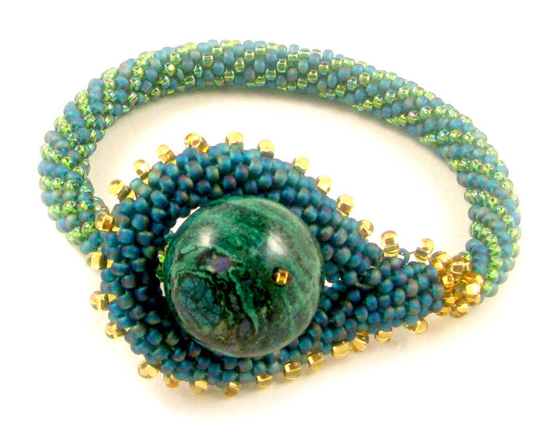 Bead Crochet Instant Download Pattern, Joined Loop Closure W/focal Bead ...