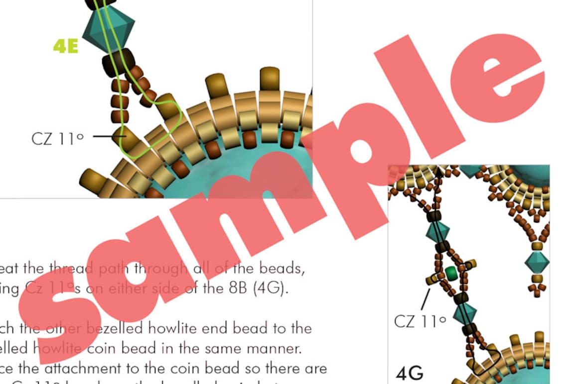 Neptune Bead Weaving Necklace Instant Download Pattern - Etsy