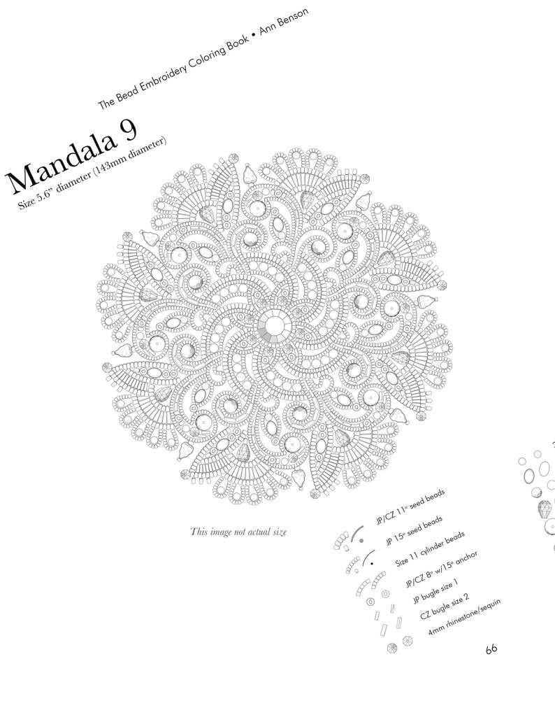 The Bead Embroidery Coloring Book by Ann Benson Signed First - Etsy