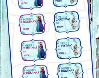 Frozen name tags | Etsy