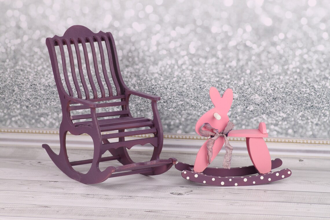 Rocking bunny for 11-13 inch dolls like Meadow Dumplings | Etsy