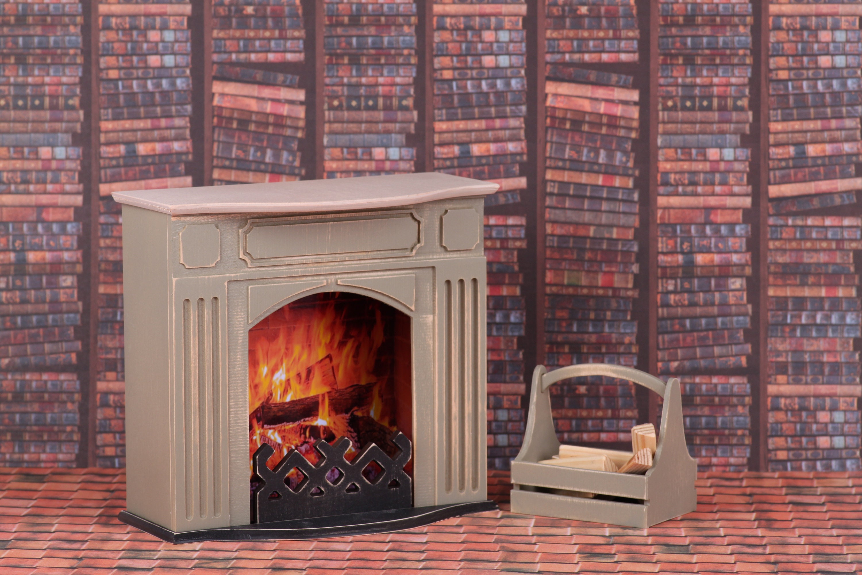 1/6 scale doll fireplace. Miniature furniture. Dollhouses. | Etsy