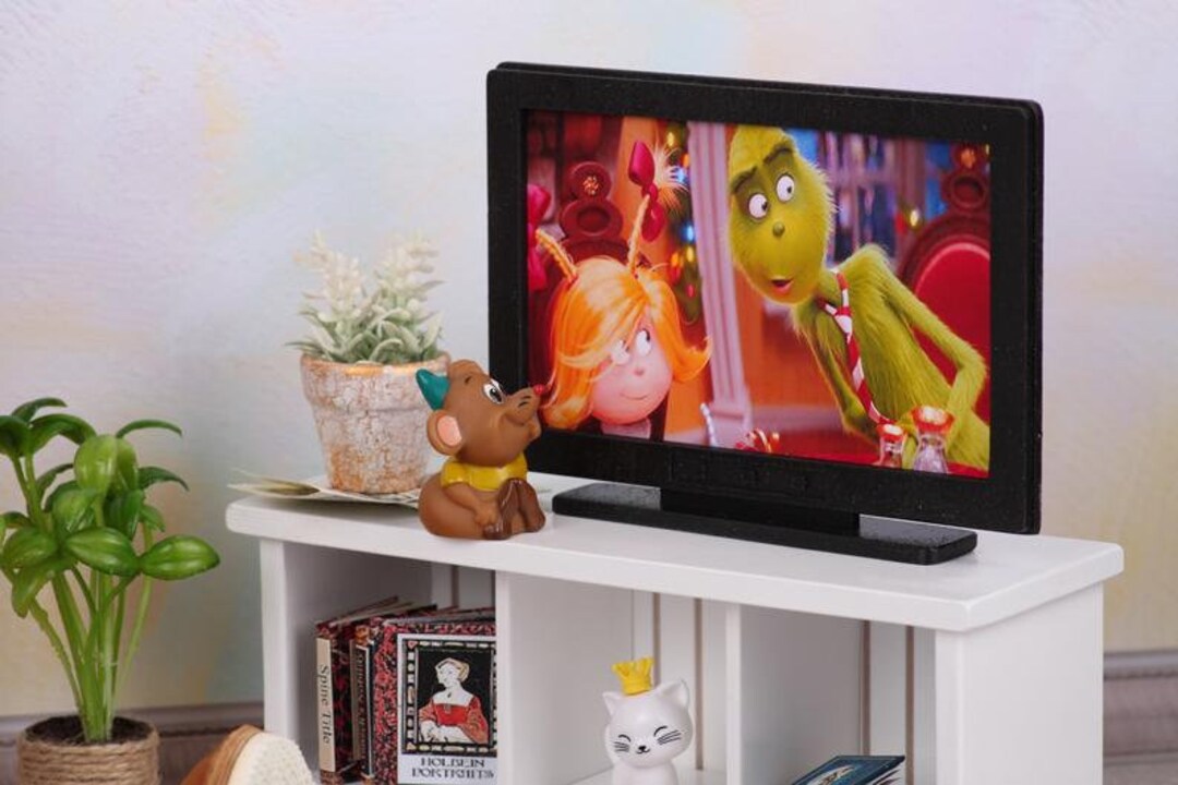 1/6 Scale Doll TV Plus Remote Controller, Miniature TV for 12 Inch ...