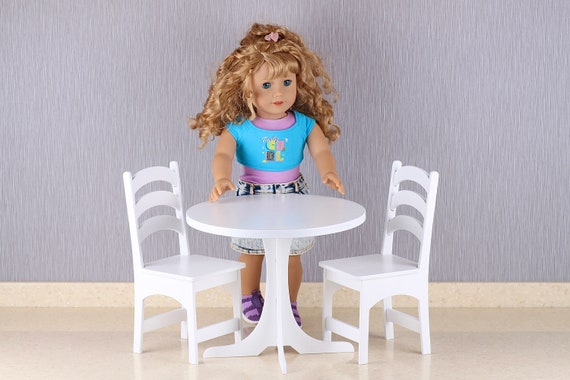 18 Doll Furniture Dining Table chairs Doll Kitchen Doll Roombox Dollhouses Furniture Etsy UK