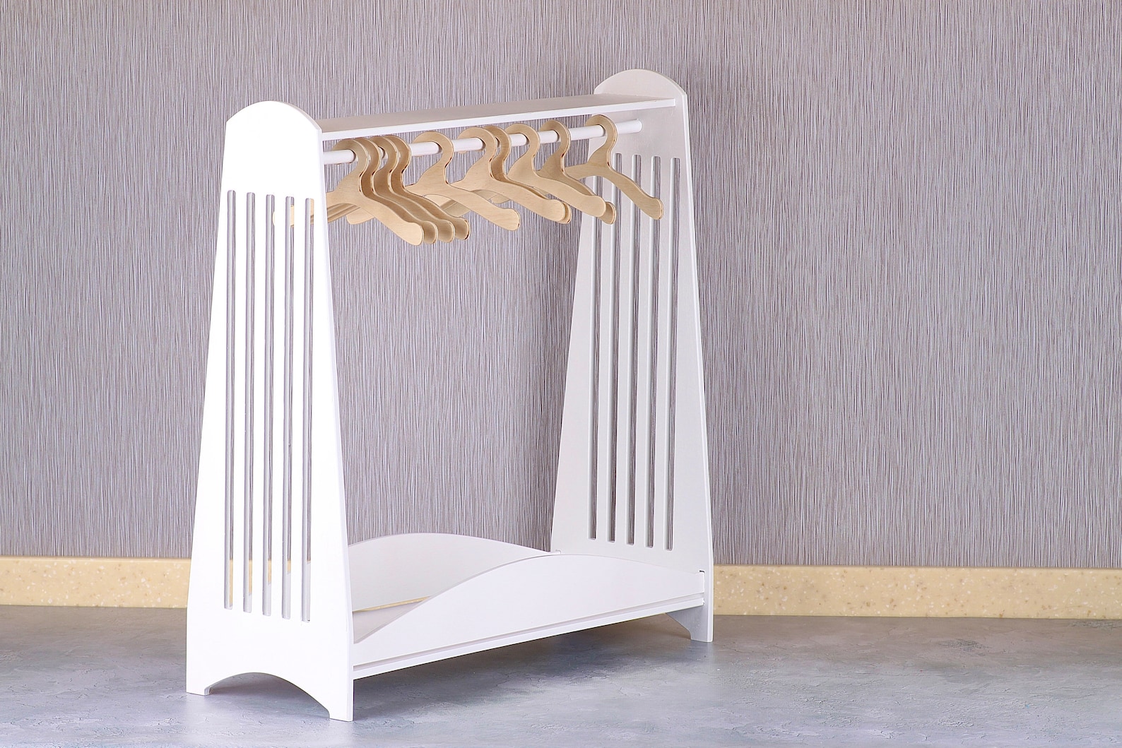 18 Inch Wardrobe Rack With Shoe Storage, Closet, Dollhouse Furniture - Etsy