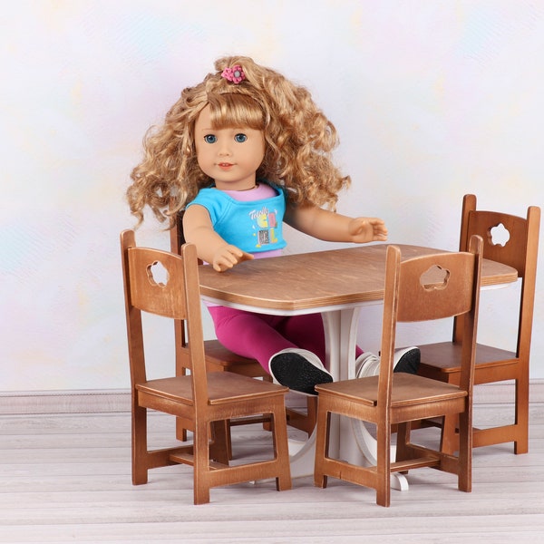 18 Doll Table and Chairs - Etsy