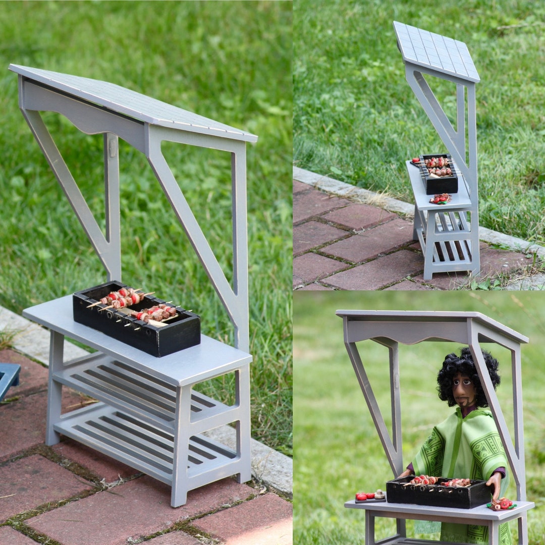1/6 Scale Dollhouse Grill, Miniature BBQ, Outdoor Doll Furniture, Doll ...