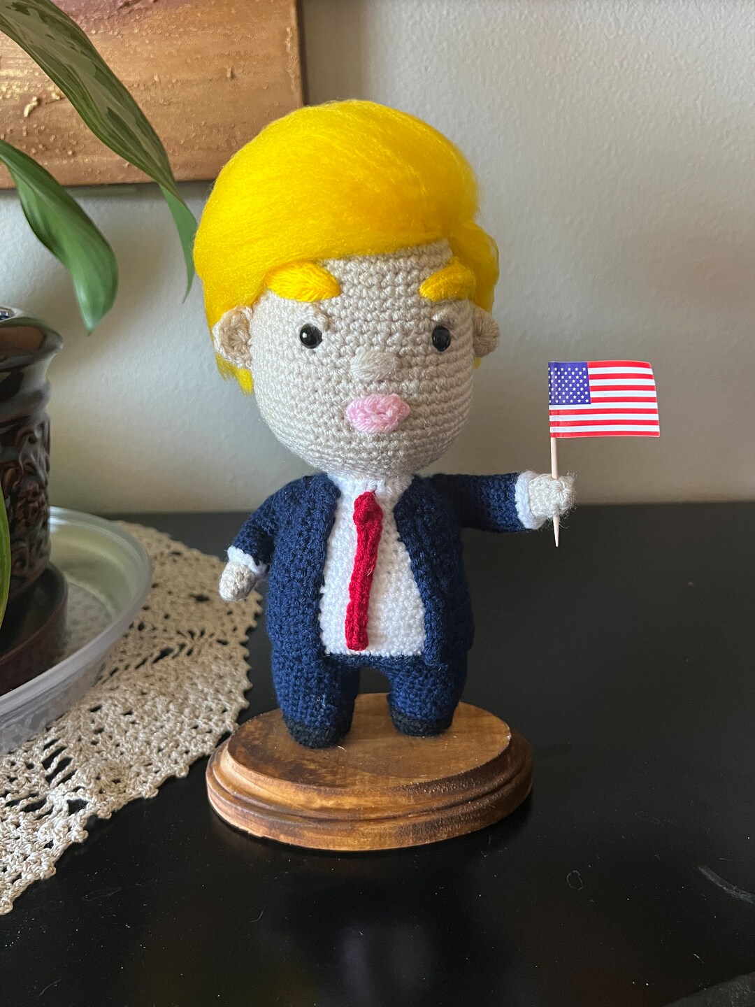 Donald Trump Crocheted Figurine - Etsy