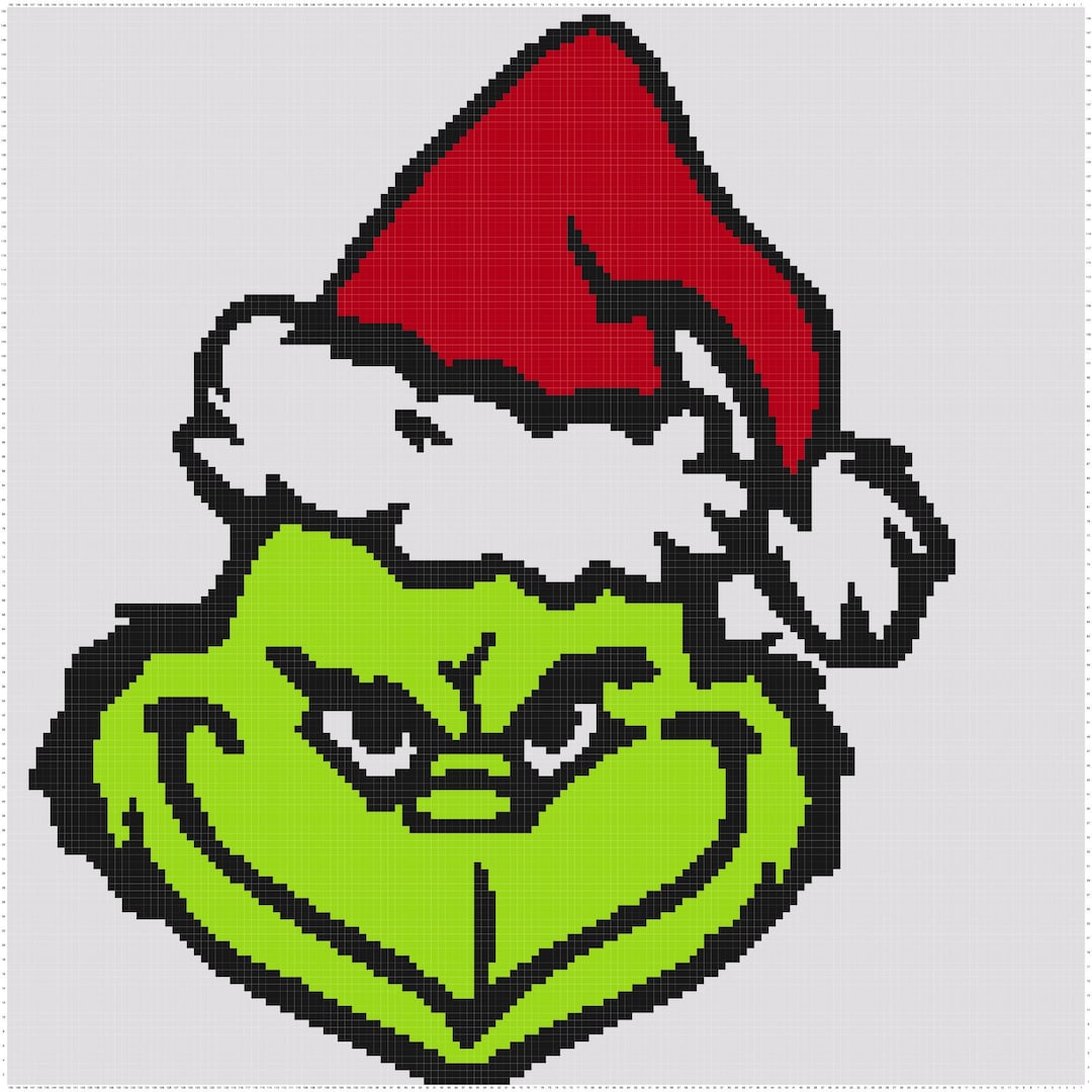 Christmas Grinch Graphghan - Etsy