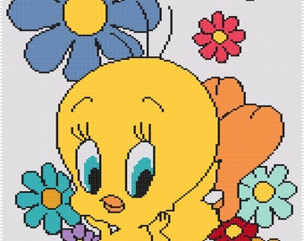 Tweety Bird 2 Crochet Graphghan Pattern - Etsy