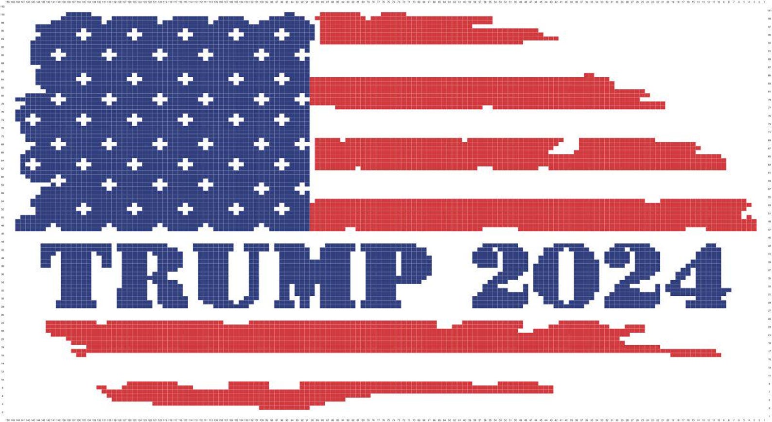 Trump 2024 Crochet Graphghan Pattern - Etsy