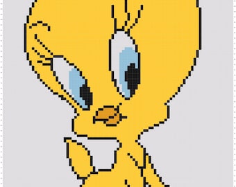 Tweety Bird 3 Crochet Graphghan Pattern - Etsy