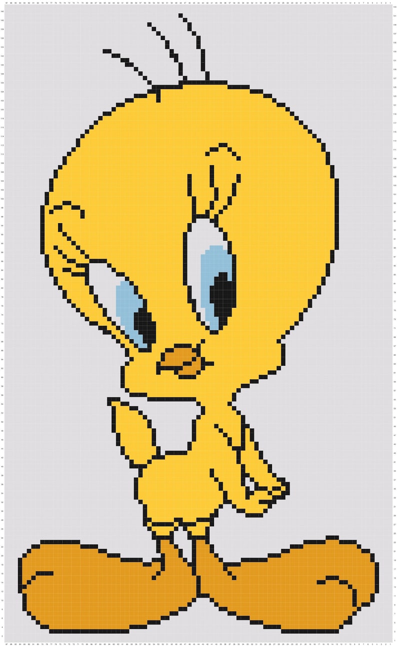 Tweety Bird 2 Crochet Graphghan Pattern - Etsy