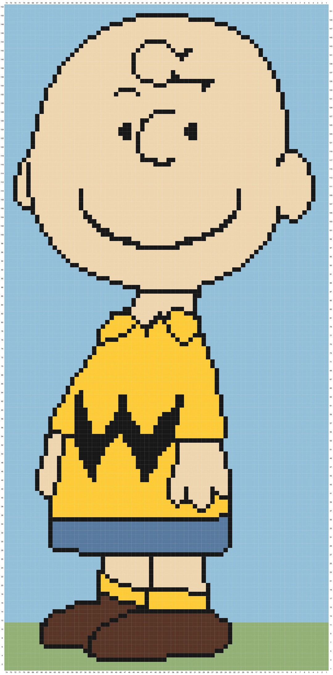 Charlie Brown Crochet Graphghan Pattern - Etsy