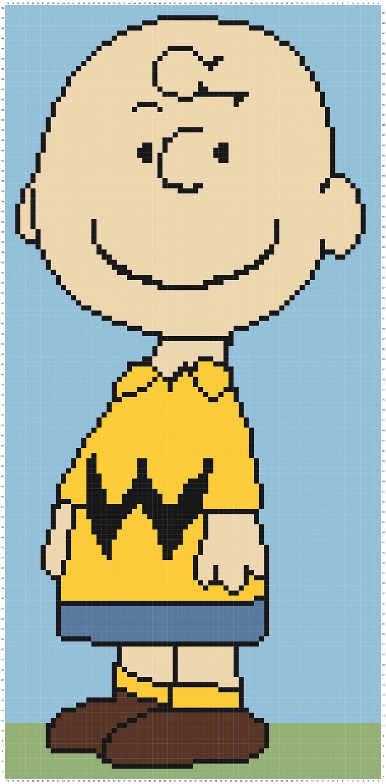 Charlie Brown Crochet Graphghan Pattern - Etsy