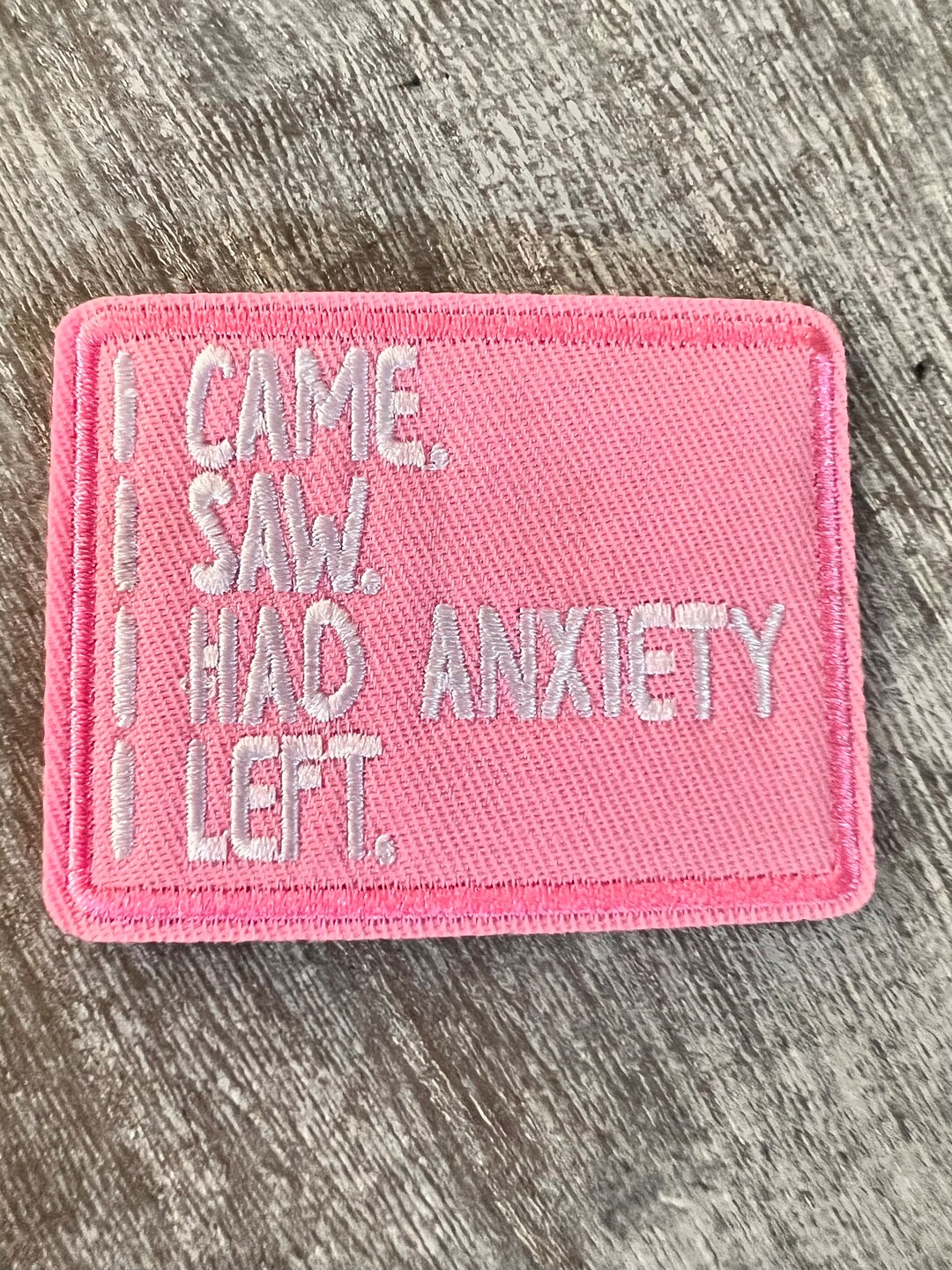 Anxiety Embroidery Iron on Patch - Etsy