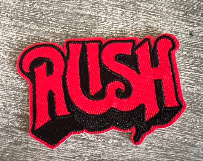 Rush Embroidered Iron on Patch - Etsy