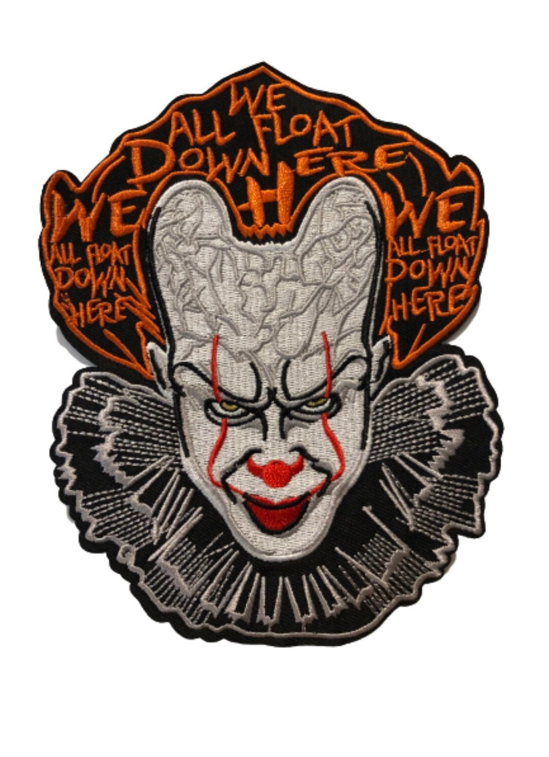 Huge Pennywise Embroidered Iron on Patch - Etsy
