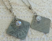 Rabies Tag Necklace Steampunk PA Veterinarian Tag Johnstown - Etsy