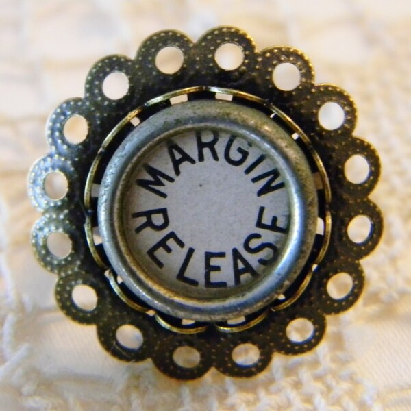 Typewriter Key Ring - Etsy