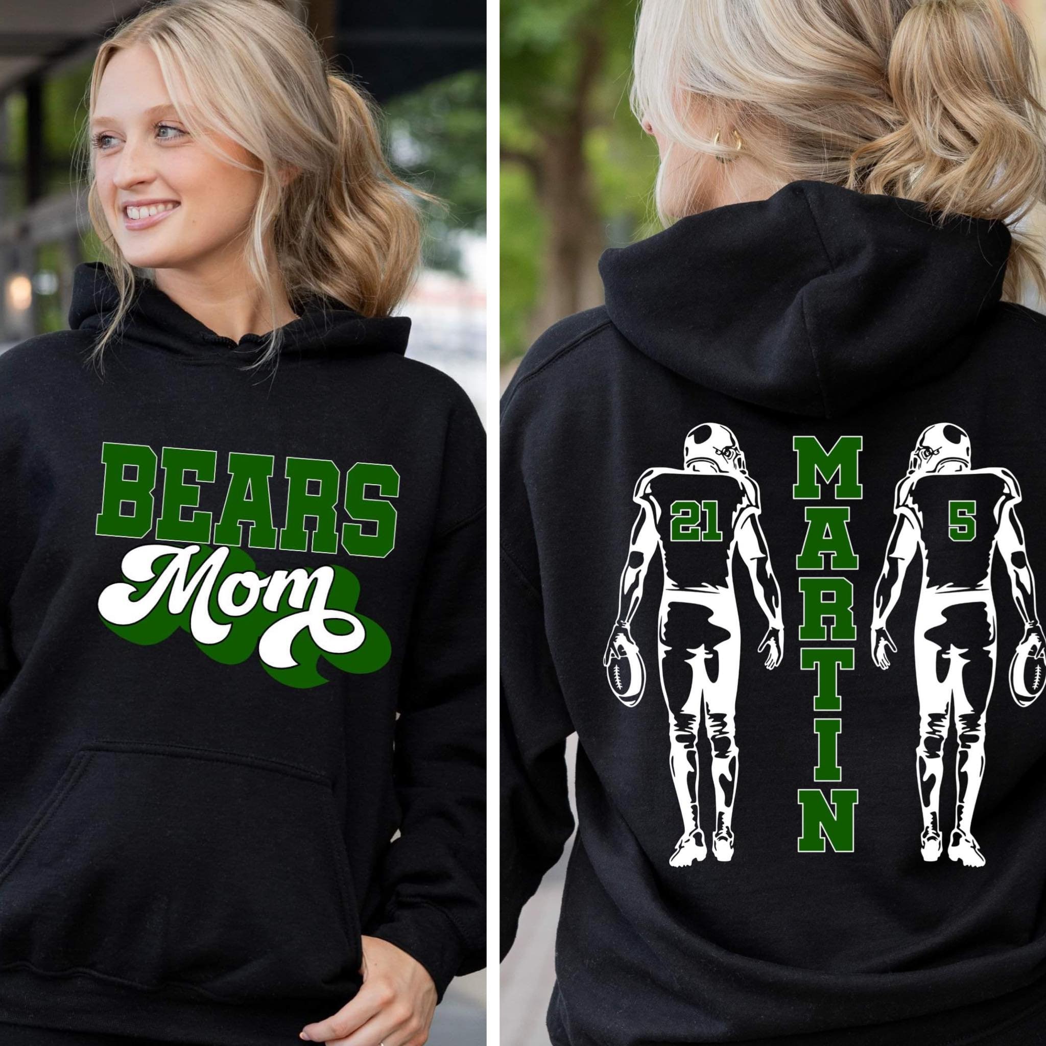 Football Hoodie, Custom Football Sweatshirt, Custom Football Hoodie ...
