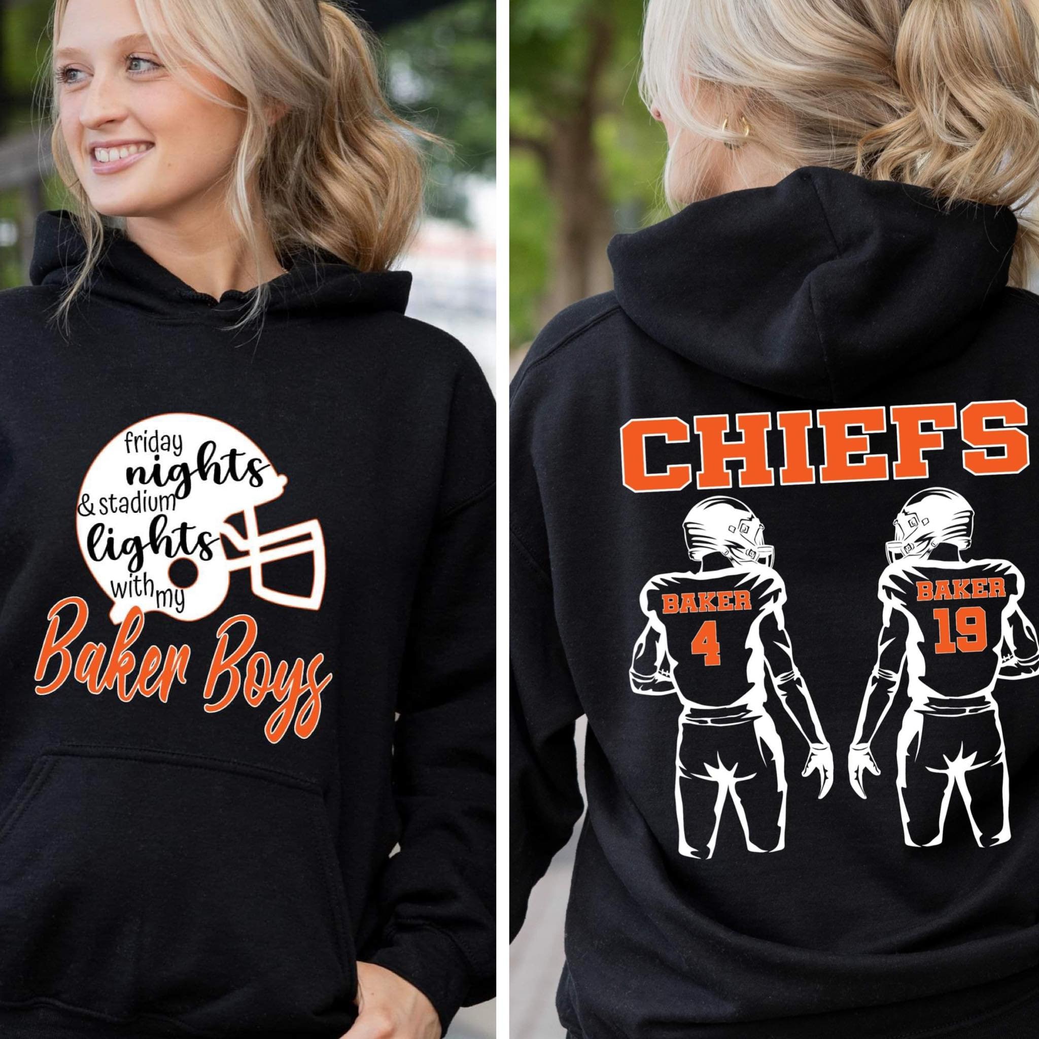 Football Hoodie Custom Football Sweatshirt Custom Football - Etsy