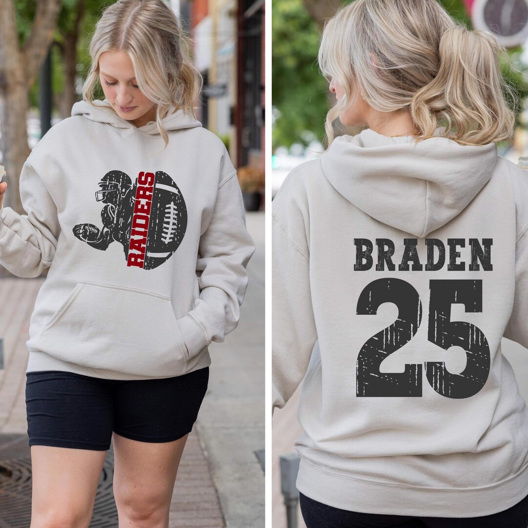 Football Hoodie, Custom Football Sweatshirt, Custom Football Hoodie ...