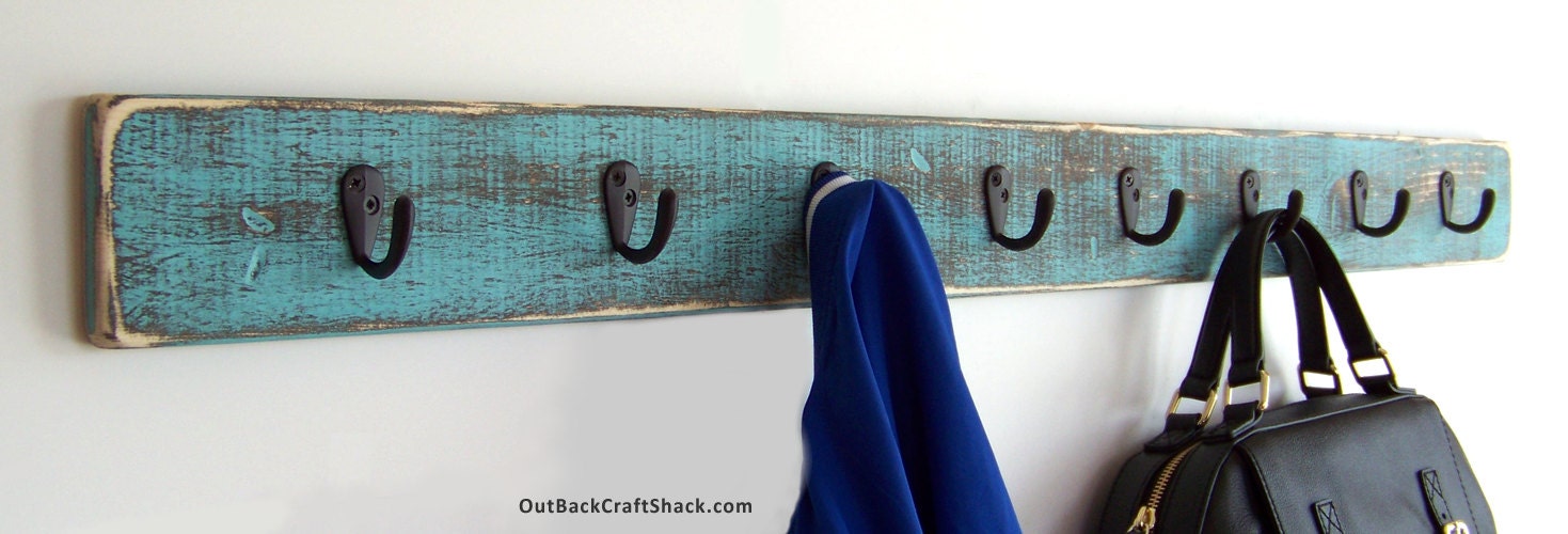 Farmhouse Wall Décor Coat Rack Handmade With Solid Pine | Etsy