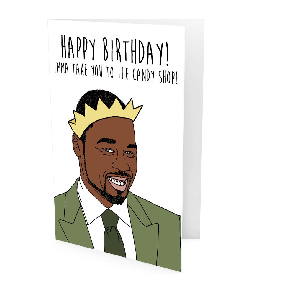 Happy Birthday Greeting Card 50 Cent Birthday Card Birthday - Etsy ...