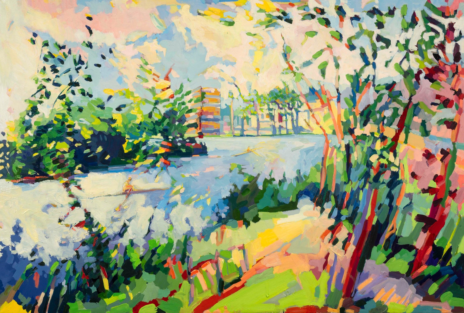 ON CANVAS Ready to Hang. Rowing on the Charles River 2 - Etsy
